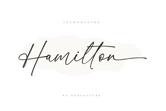 Hamilton Handwritten Font - Fontspace.io