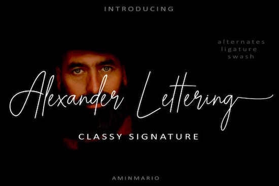 Alexander Lettering Font - Fontspace.io