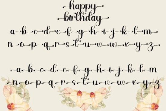 Happy Birthday Script Font - Fontspace.io