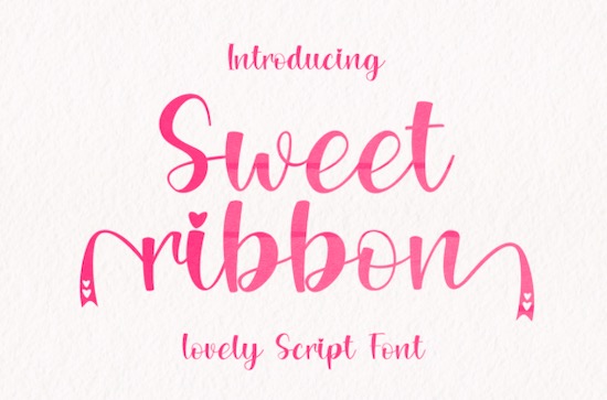 Sweet Ribbon Font - Fontspace.io