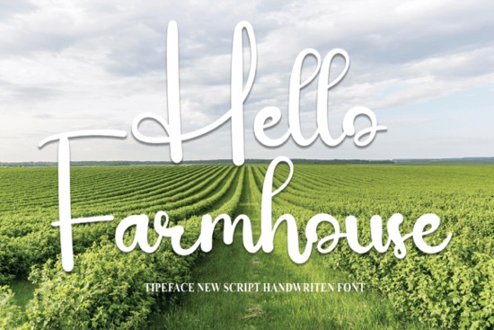 Hello Farmhouse Font - Fontspace.io