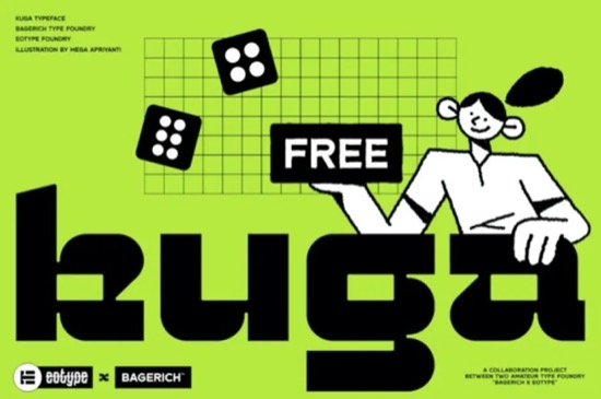 Kuga Font - Fontspace.io