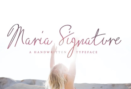 Maria Signature Font - Fontspace.io