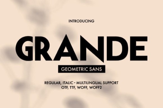 Grande Font - Fontspace.io