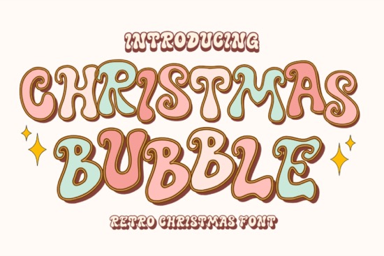 Christmas Bubble Font - Fontspace.io