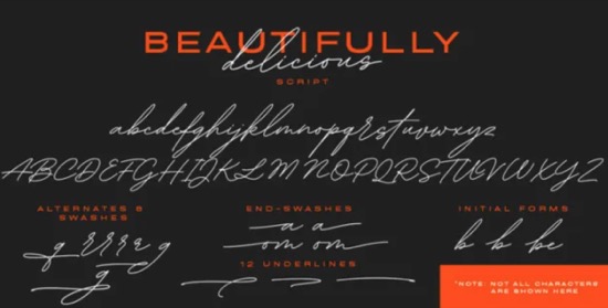 Beautifully Delicious Font - Fontspace.io