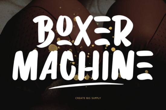 Boxer Machine Font - Fontspace.io