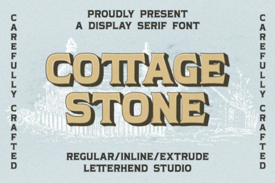 Cottage Stone Font - Fontspace.io