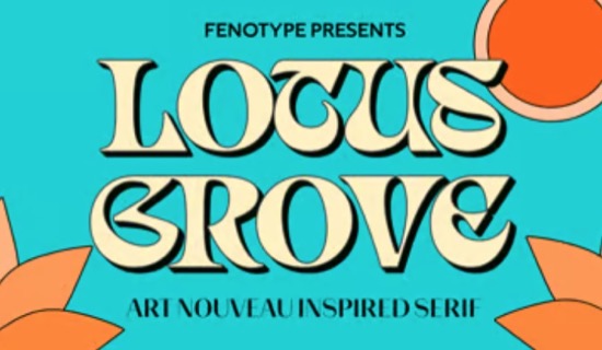 Lotus Grove Font - Fontspace.io