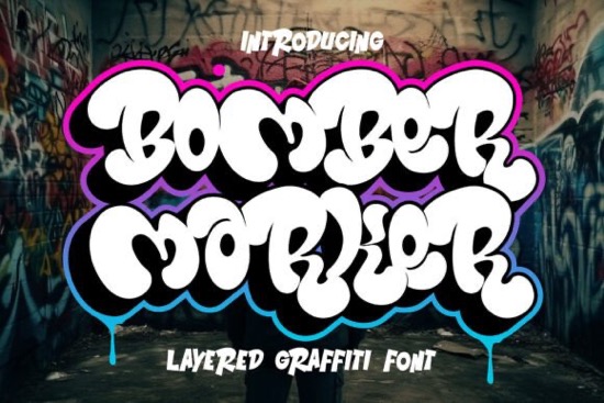 Bomber Marker Font - Fontspace.io