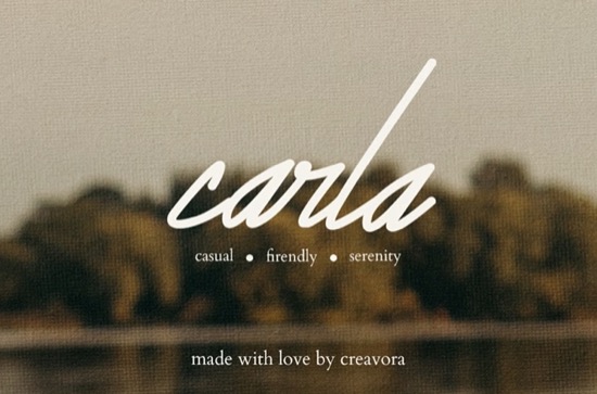 Carla Script Font - Fontspace.io