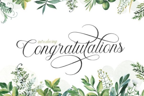 Congratulations Font - Fontspace.io
