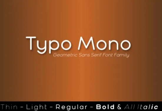 Typo Mono Font - Fontspace.io