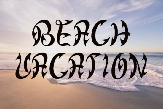 Dark Summer Font - Fontspace.io
