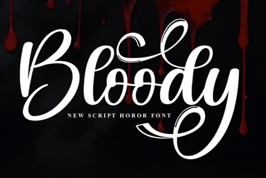 Bloody Script Font - Fontspace.io