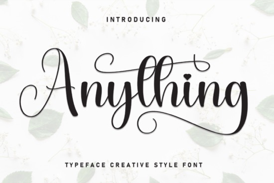 Anything Font - Fontspace.io