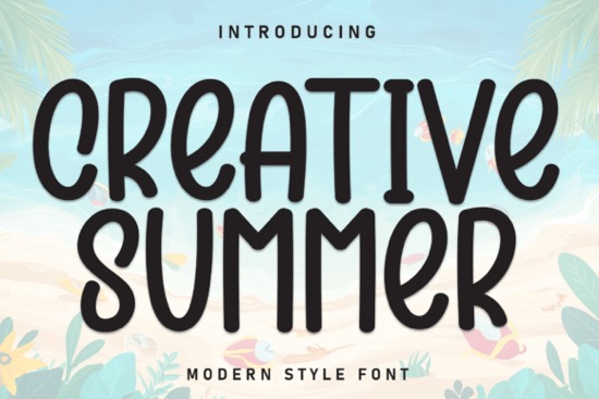 Creative Summer Font - Fontspace.io