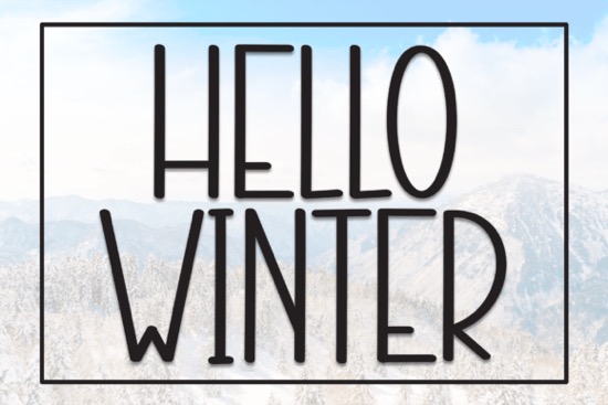 Hello Winter Font - Fontspace.io