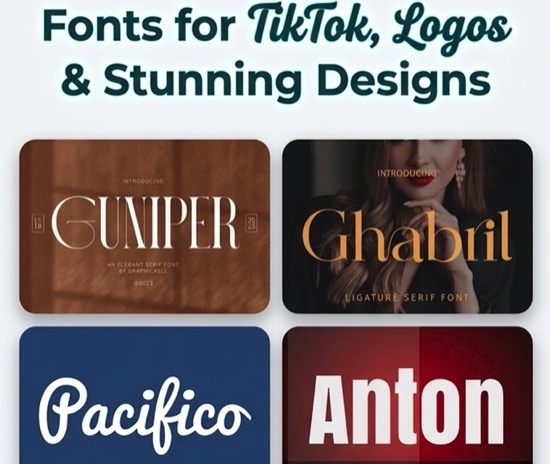 25 Coolest Canva Fonts for TikTok, Logos & Stunning Designs - Fontspace.io